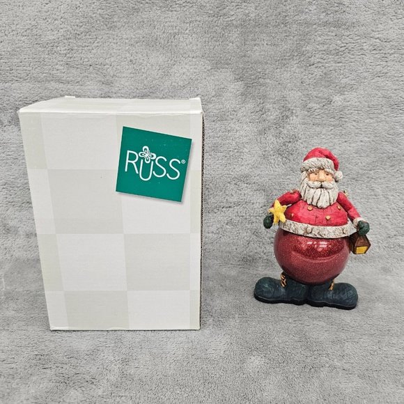 Russ | Holiday | Russ The Christmas Sampler Figurine Santa Jointed Arms ...